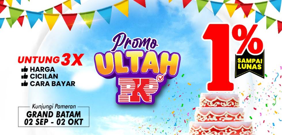 Bonus Cicilan 1% Sampai Lunas di Promo ULTAH PKP Grand Mall